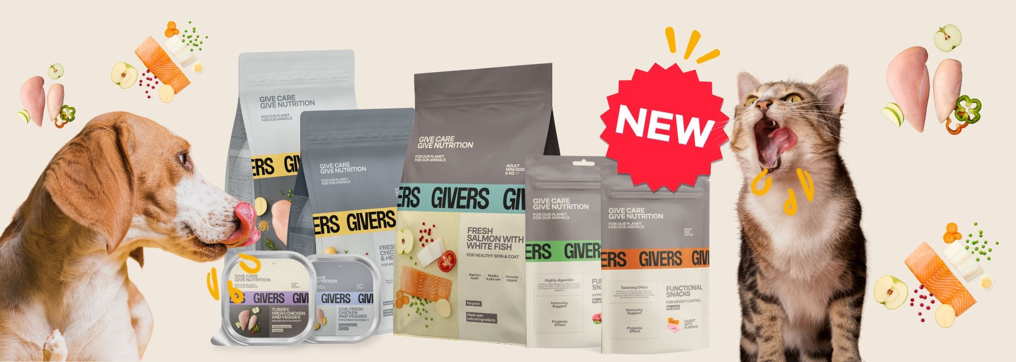 GIVERS: nueva alimentación natural para perros y gatos 🐶🐱